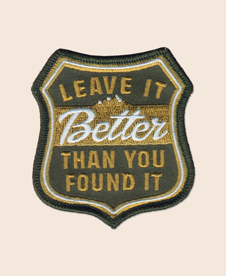 Leave it Better Iron-on Patch – Lucia's World Emporium