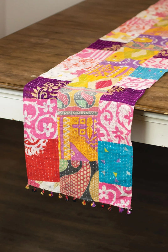 Kantha Table Runner – Lucia's World Emporium