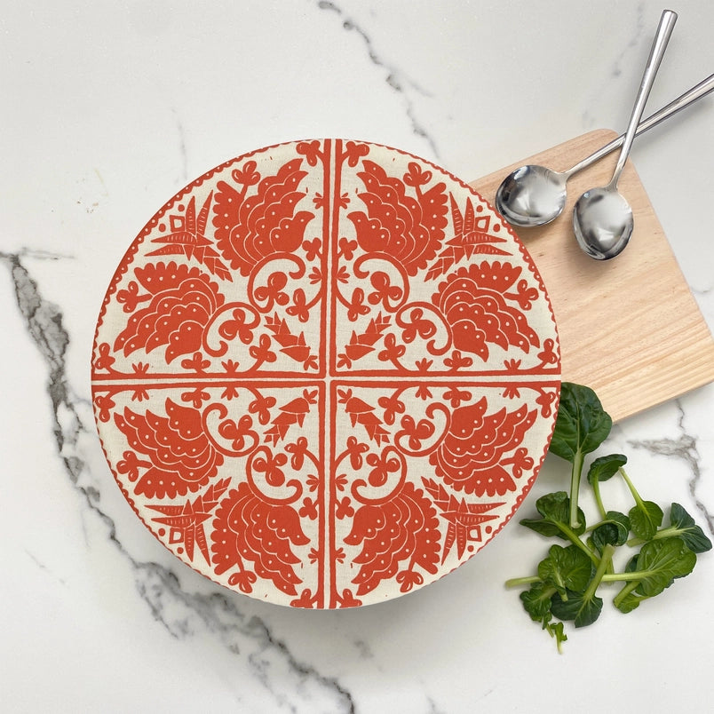 Madiba Print Large Round Dish Cover – Lucia's World Emporium