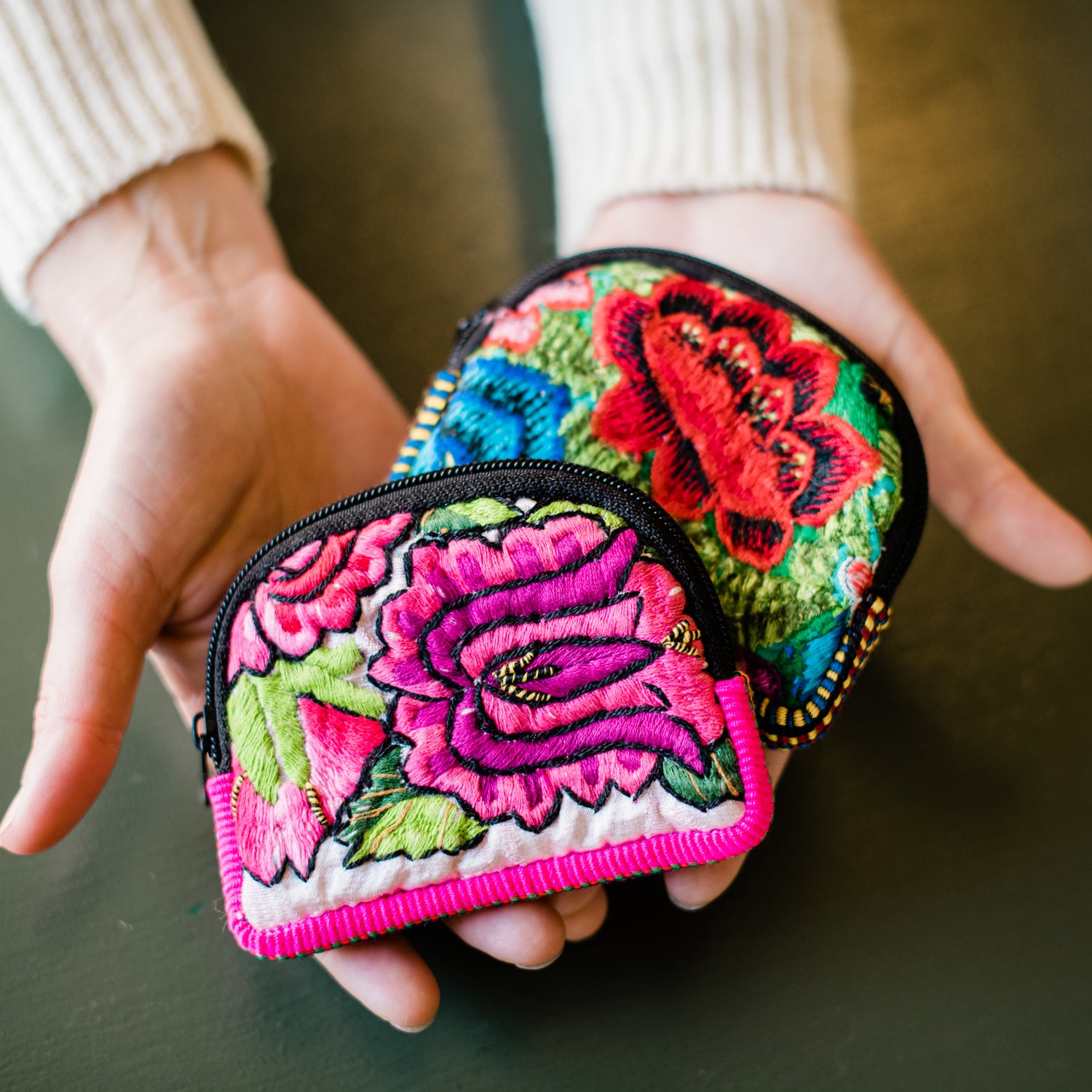 Mini Upcycled Coin Bag – Lucia's World Emporium