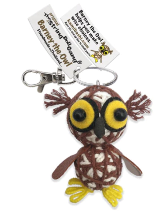Barney The Owl Keychain – Lucia's World Emporium