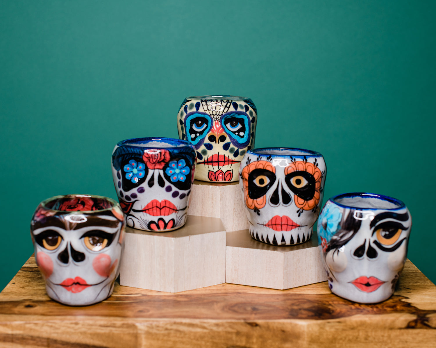 Fair Trade Sugar Skull Mug with Rose Design – Lucia's World Emporium