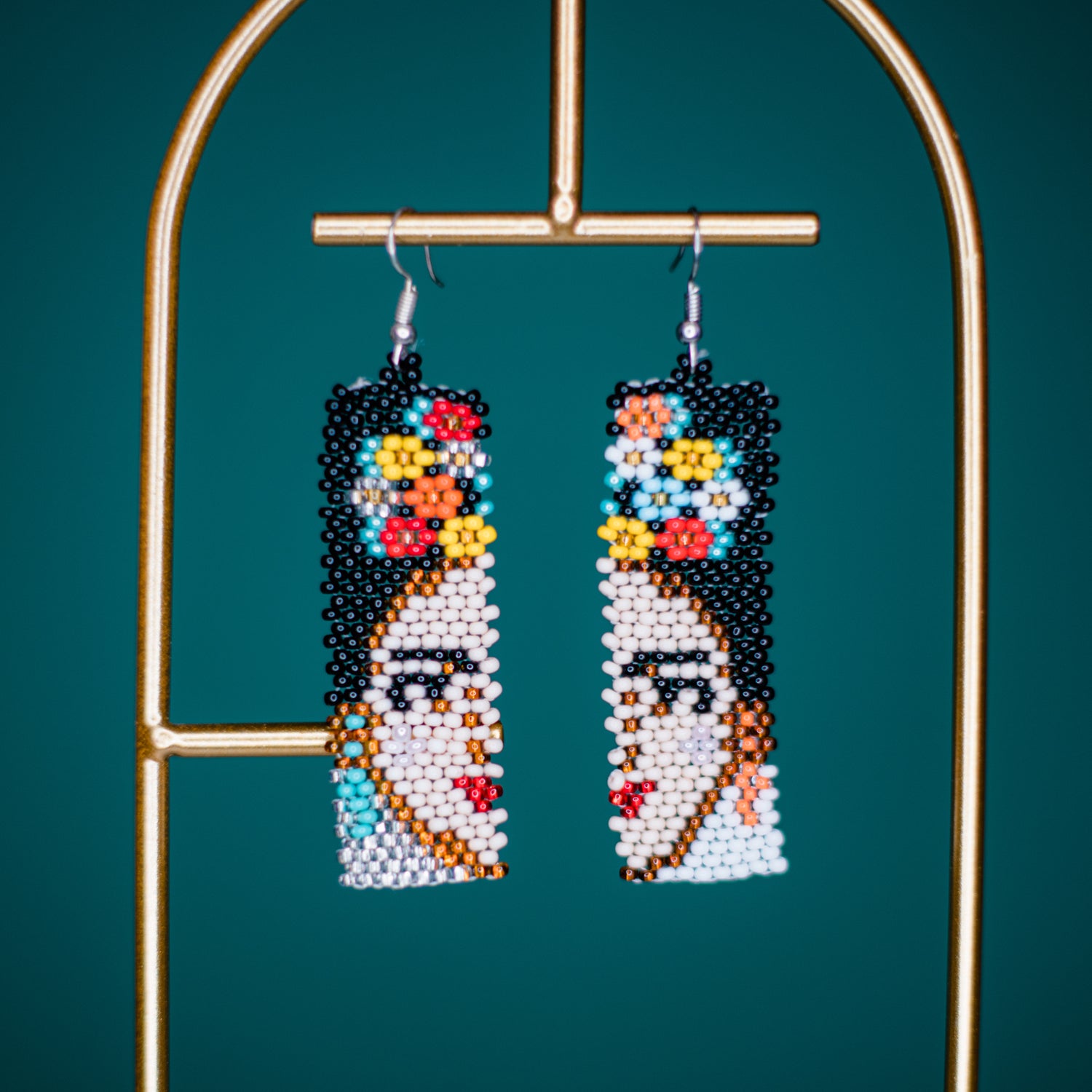 Split Frida Kahlo Earrings – Lucia's World Emporium