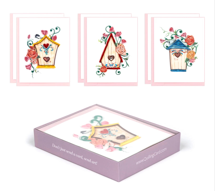 Birdhouse Note Card Box Set – Lucia's World Emporium
