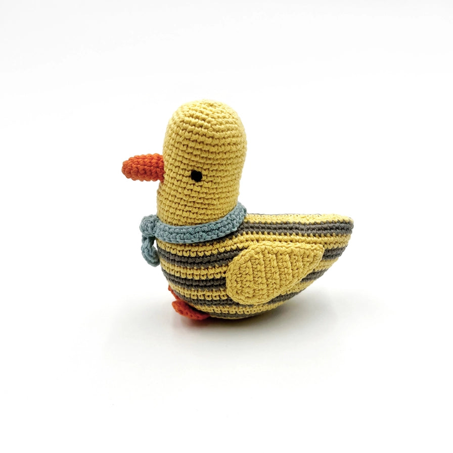 Crochet Baby Duck Rattle – Lucia's World Emporium