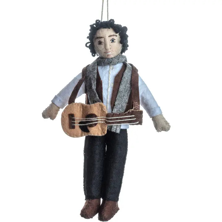 Bob Dylan Felt Ornament – Lucia's World Emporium