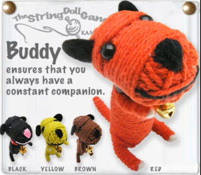 Buddy the Dog String Doll Keychain – Lucia's World Emporium