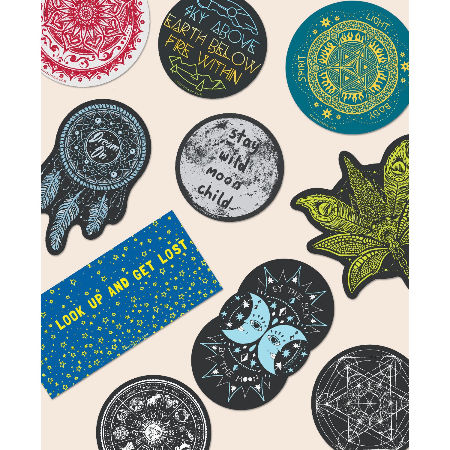 Soul Flower Mystic Sticker – Lucia's World Emporium